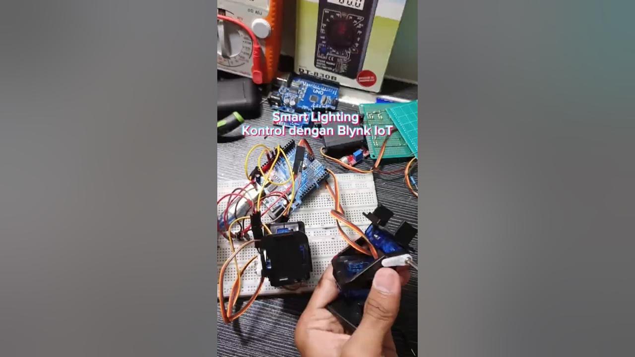 Servo motor Control With Esp32 Board with Blynk IoT || Smart lighting mini Project #esp32project ...