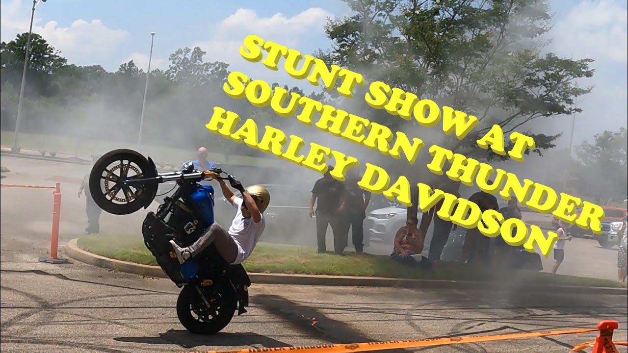 Stunt Riders at Southern Thunder Harley Davidson - YouTube