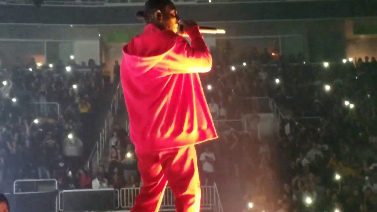 Kendrick Lamar performs LOVE. live @ The DAMN. Tour @ SAP Center, San ...