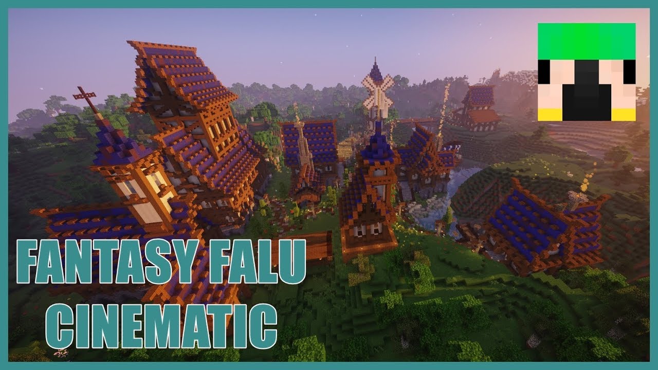 Fantasy falu STREAM CINEMATIC + Letöltés | Minecraft 1.14.4 - YouTube