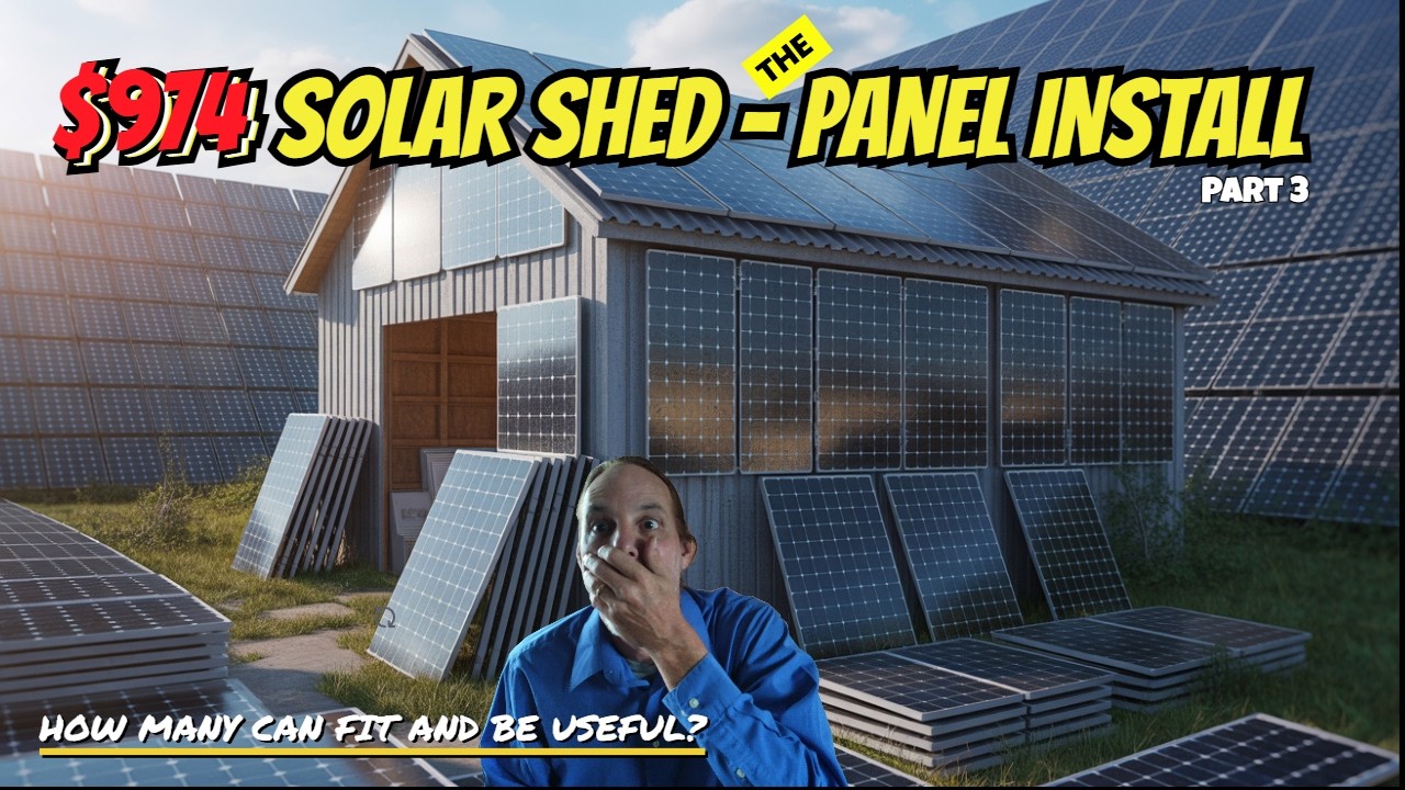 Solar Shed Build Series: Installing Panels That Power It All - YouTube