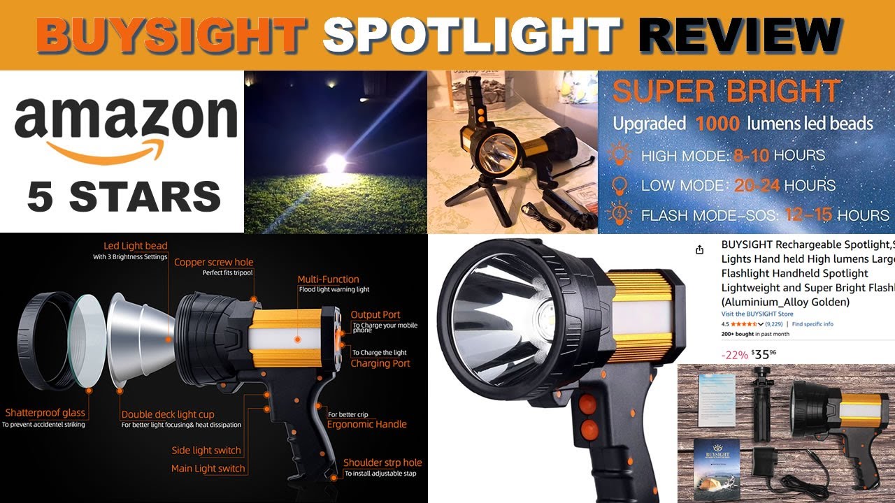 Amazon BuySight Super Spotlight Review. #productreviews #sportlight # ...