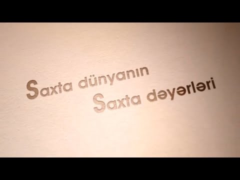 Saxta dünyanın saxta dəyərləri