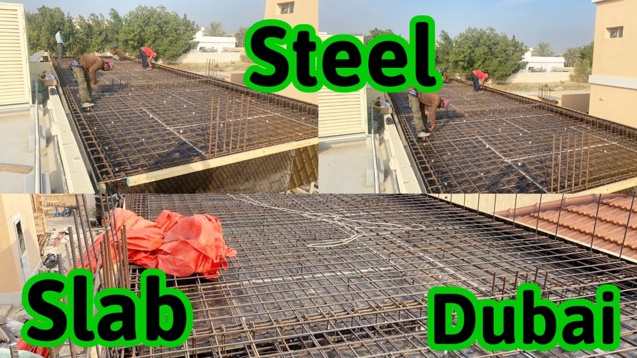 Step:36/Steel Slab Dubai/Slab Reinforcment Dubai Villa/Solid Slab Dubai ...