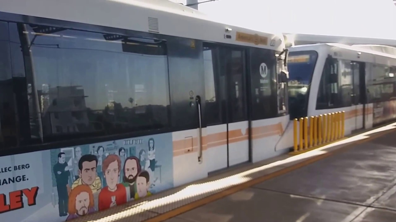 LA Metro Rail: 1996 Siemens P2000 227/223 Metro Green Line - YouTube