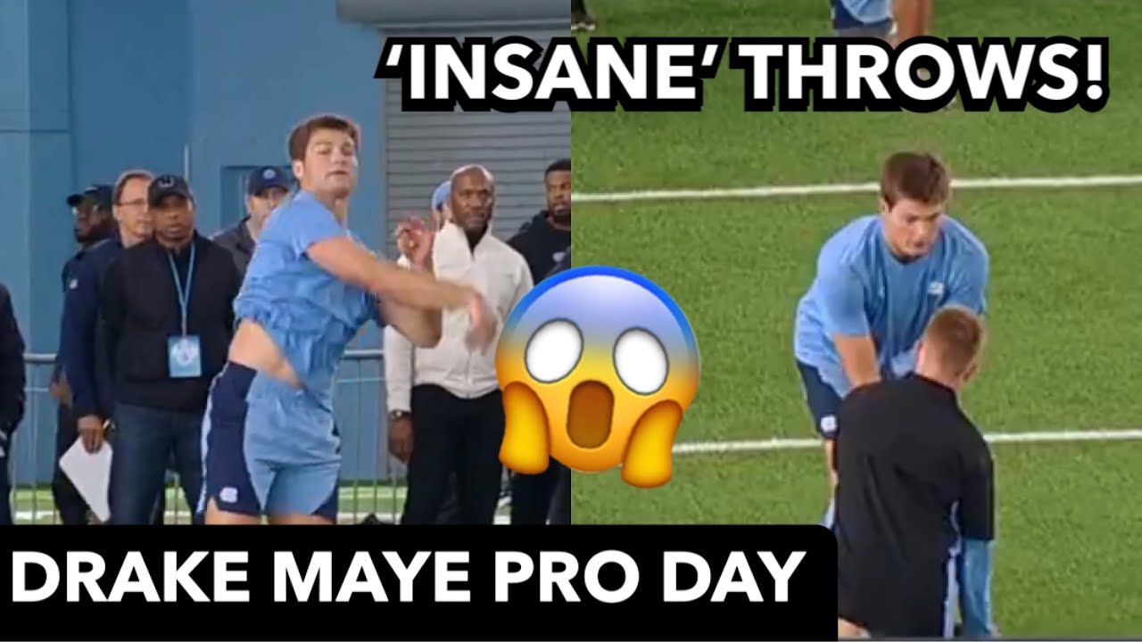 Drake Maye PRO DAY Highlights 🔥 *EVERY THROW* | 2024 NFL Draft - YouTube