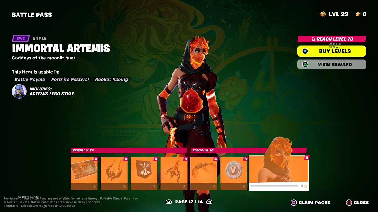 The NEW Immortal Style For Artemis!! (Fortnite Chapter 5 Season 2 ...