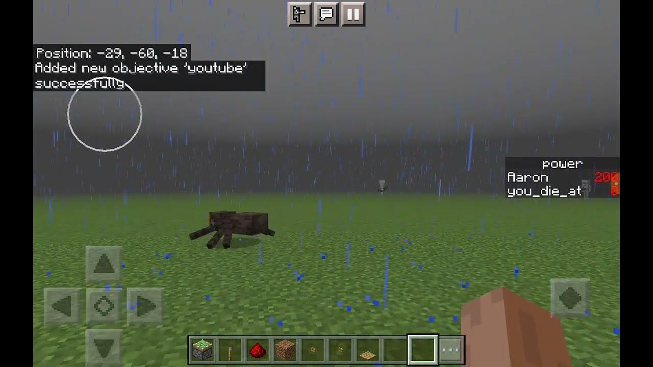 how to use the scoreboard command in bedrock/pocket edition - YouTube