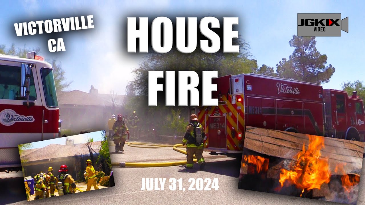 Victorville House Fire July 31 2024 - YouTube