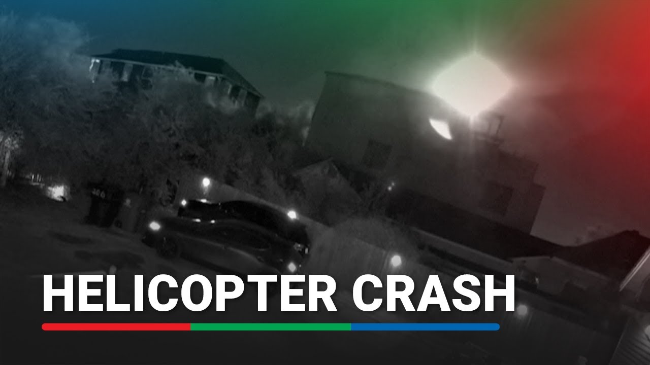 Caught on CCTV: Helicopter crashes into radio tower in Texas | ABS CBN ...