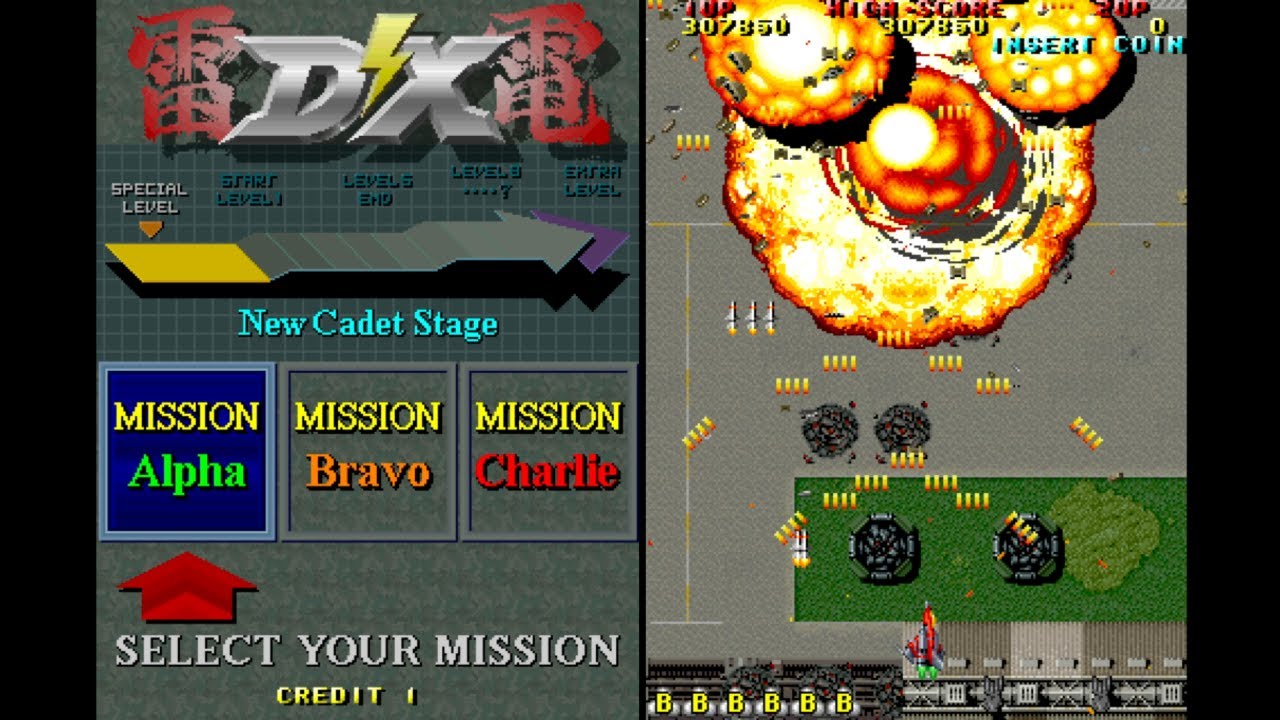 Raiden DX // Mission Alpha/Training Stage -1cc // - YouTube