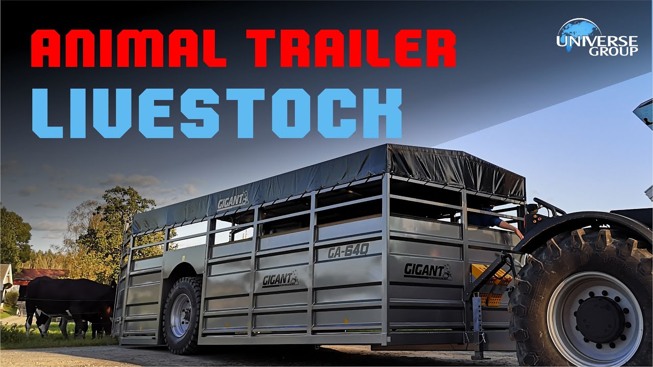 Animal trailer / livestock trailer for tractor / dairy farming / dairy ...