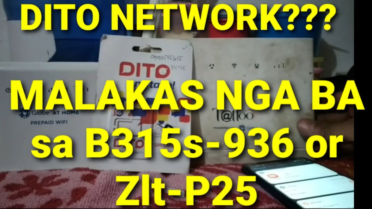 DITO SIM || MODEM CONFIGURATION|| b315s-936 & zlt-p25 - YouTube