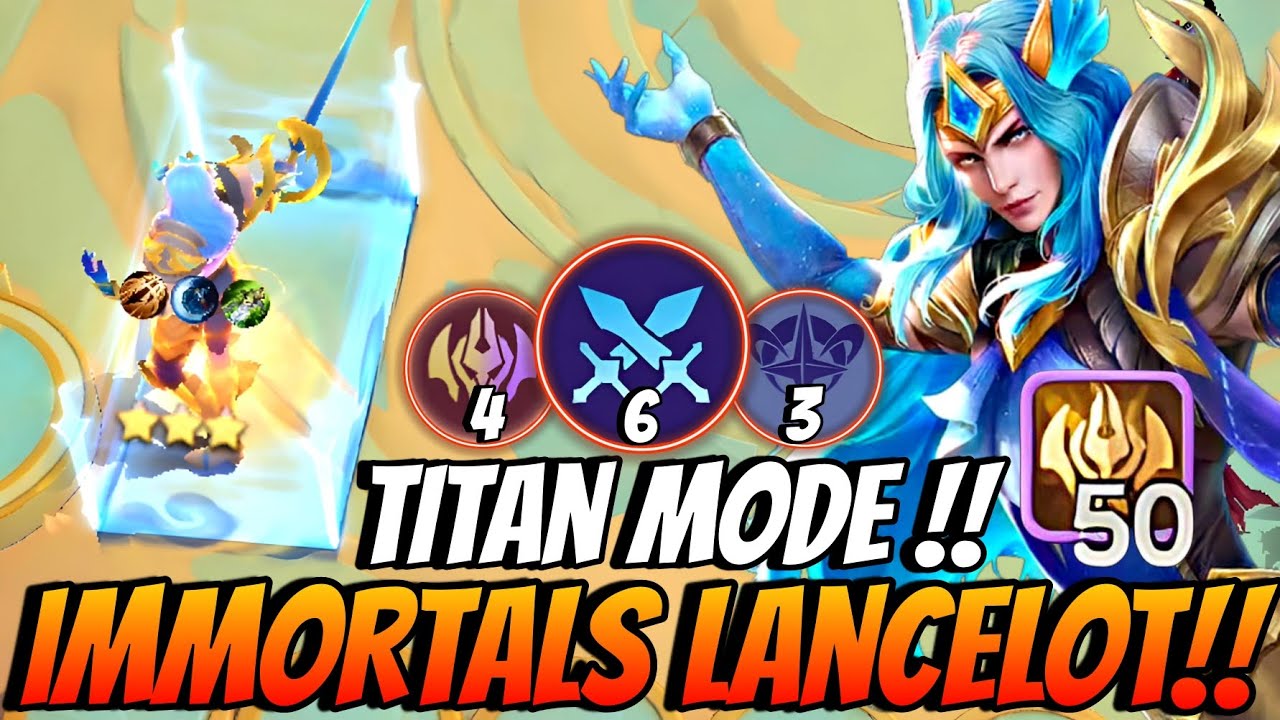 Magic Chess Best Synergy 2024!! Max Stack Immortals Lancelot Titan Mode ...