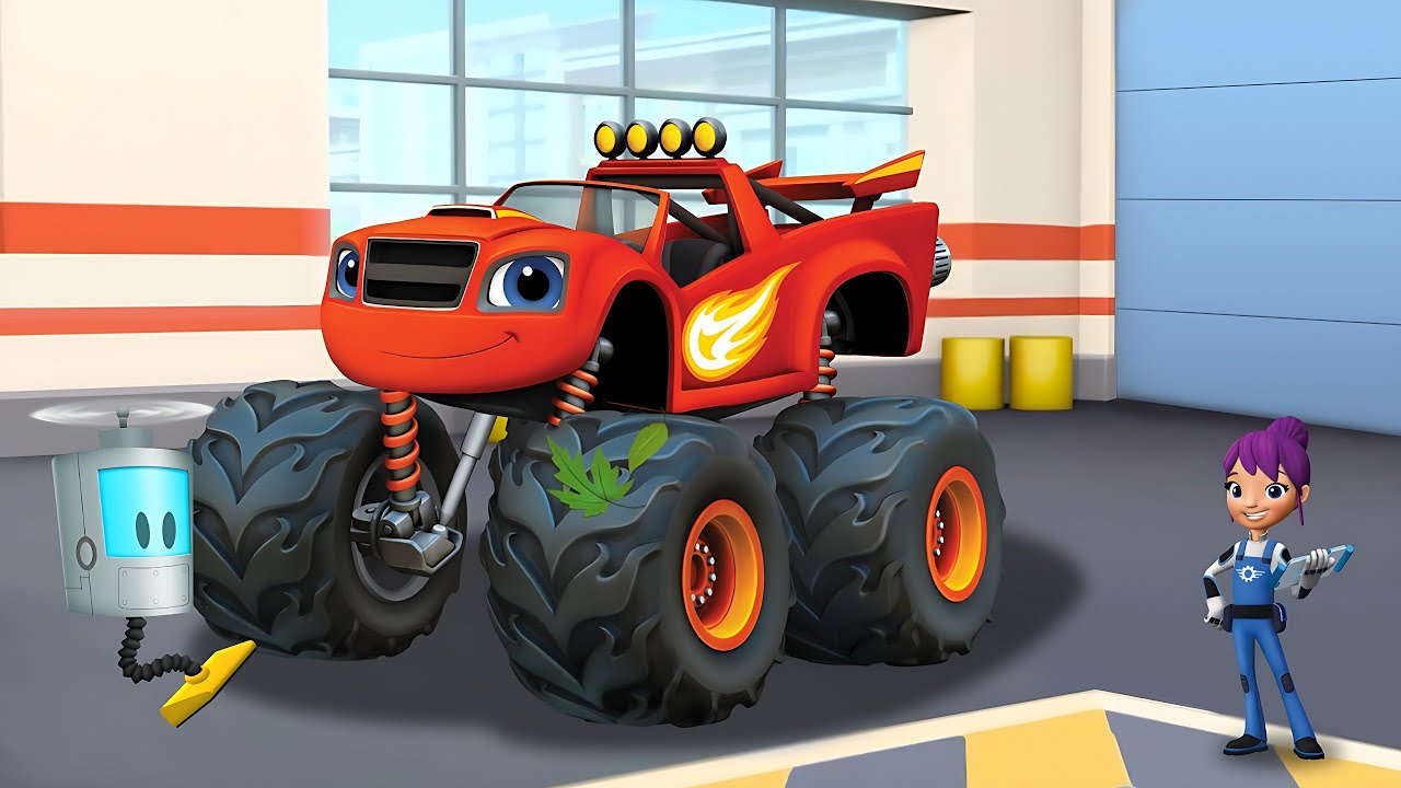 Blaze The Monster Machines : Helper Robot Builder for Blaze Ep 02 - YouTube