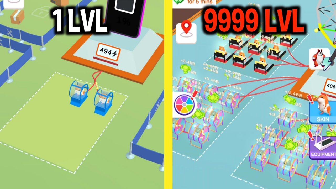 MAX LEVEL in Idle Hamster Energy Game - YouTube