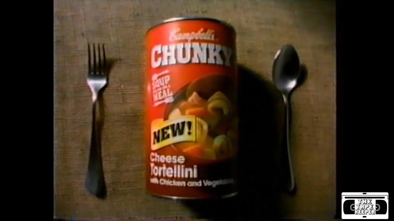 Campbell's Chunky Cheese Tortellini with Will Perdue Commercial -1996 ...