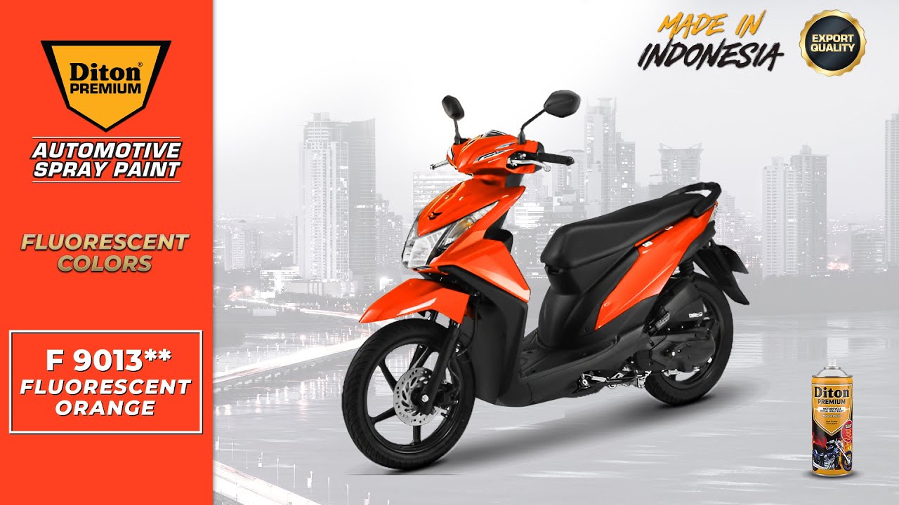 VIRAL WARNA FLUORESCENT ORANGE F 9013** | DITON PREMIUM - YouTube