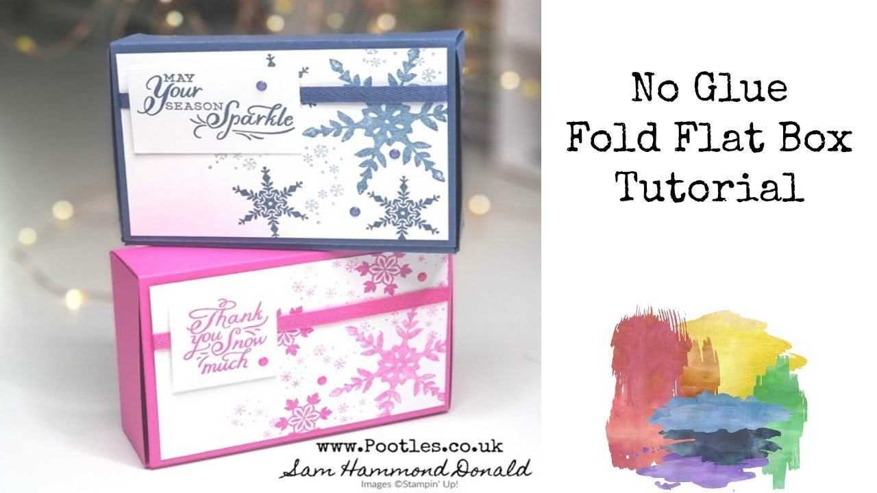 *CRAFT HOW TO* A Stunning Box Using One Colour Ink - YouTube