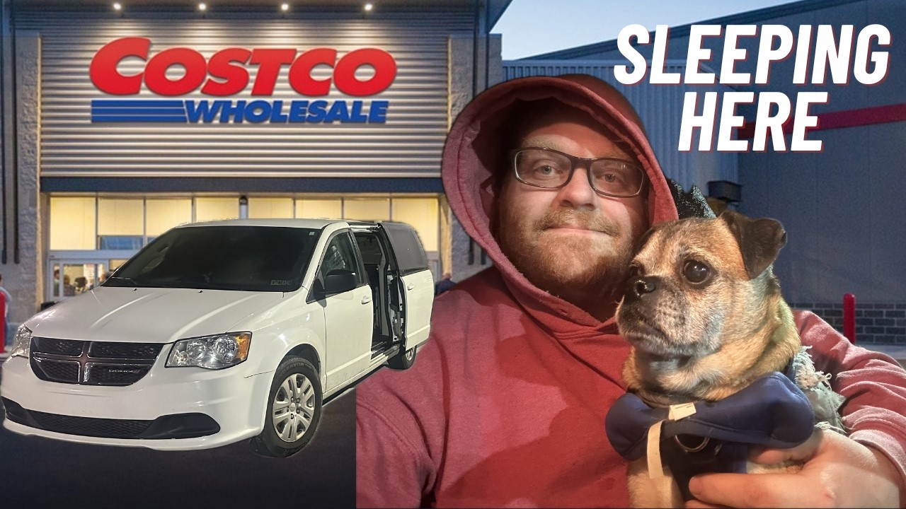 Woke up at Costco Parking Lot | Winter Van Life Day in the life - YouTube
