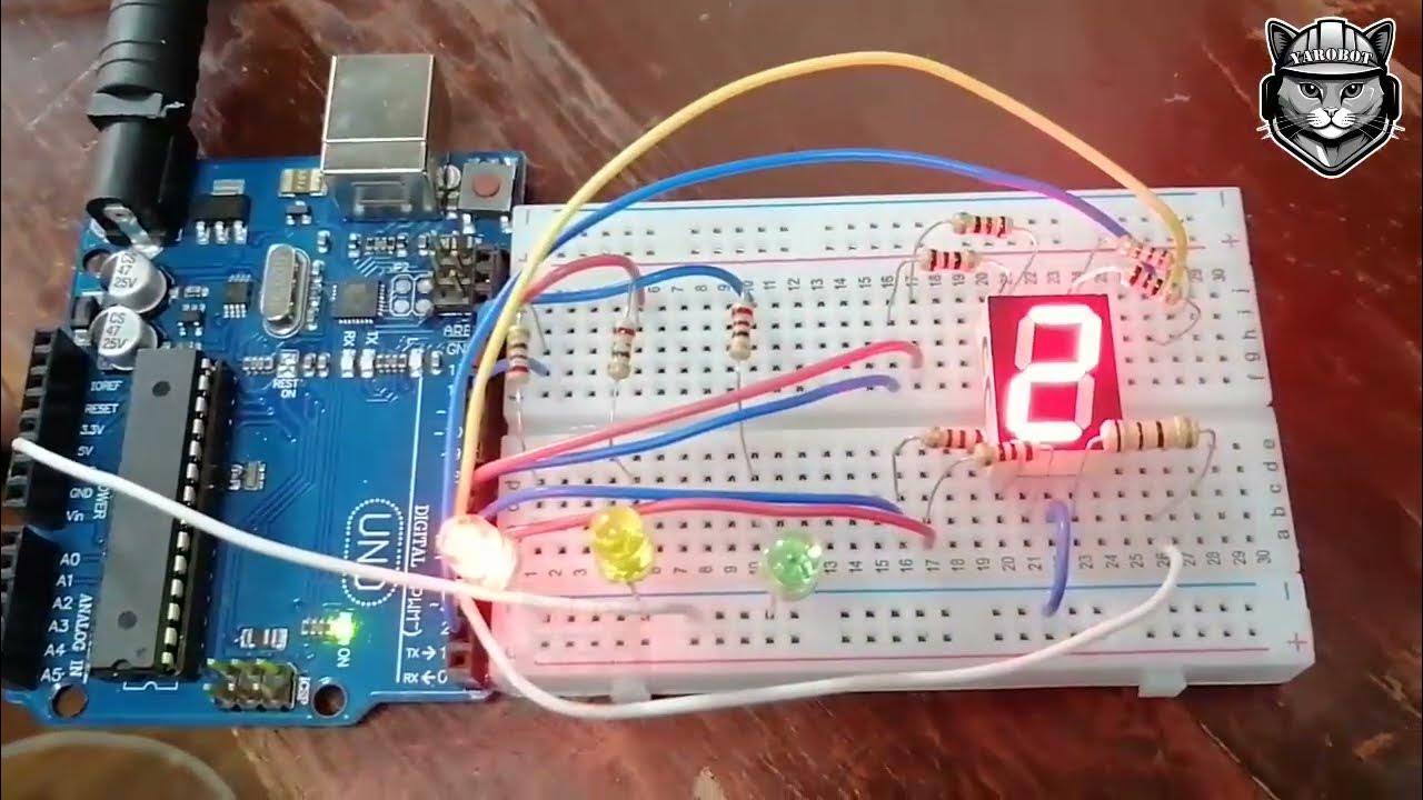Semáforo y contador simple ARDUINO - YouTube
