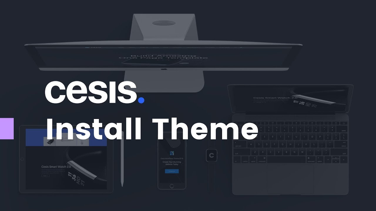 Cesis WP Theme - Install theme - YouTube