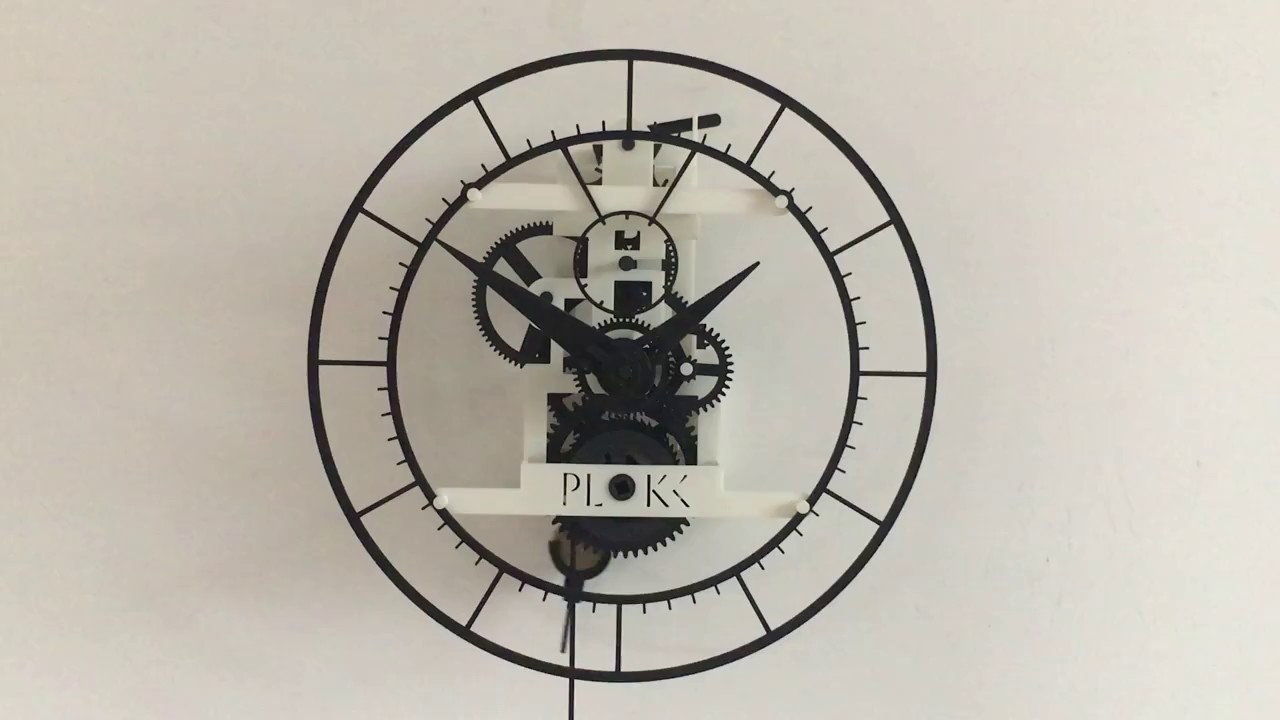 Plokk 3D printed clock - YouTube