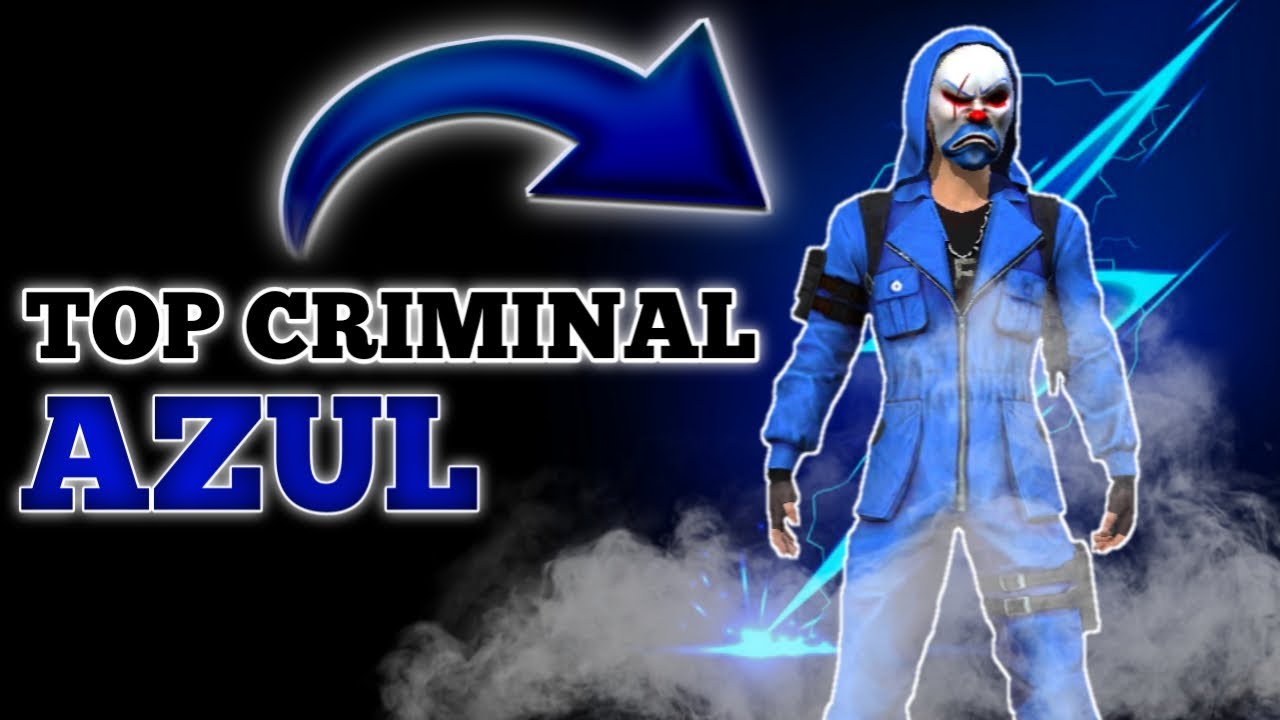 TOP CRIMINAL AZUL, SKIN RARA - RANK SOLO - FREE FIRE - YouTube