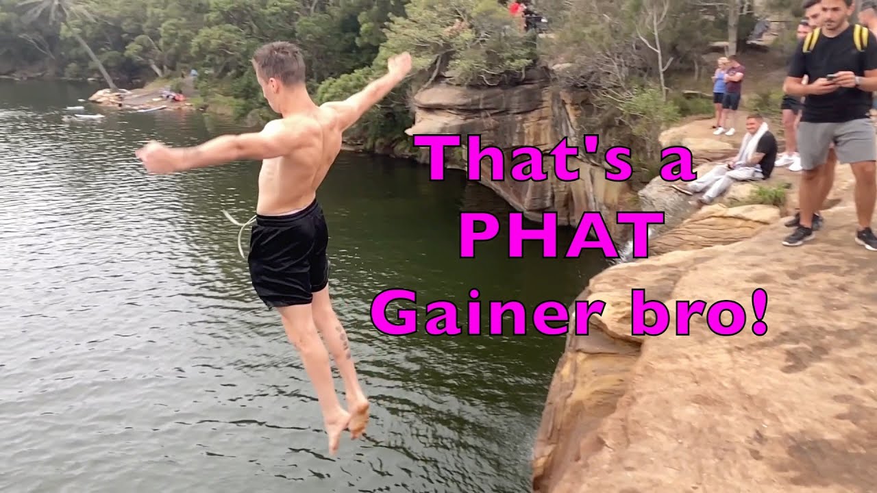 Thats a PHAT Gainer Bro! (CLIFF JUMPING) - YouTube