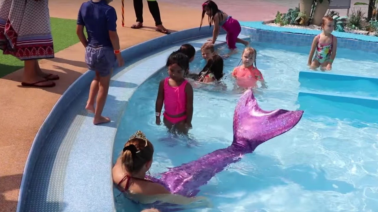 Mermaids are real in Dubai / Splash n Party / Best Kids’ Pools - YouTube