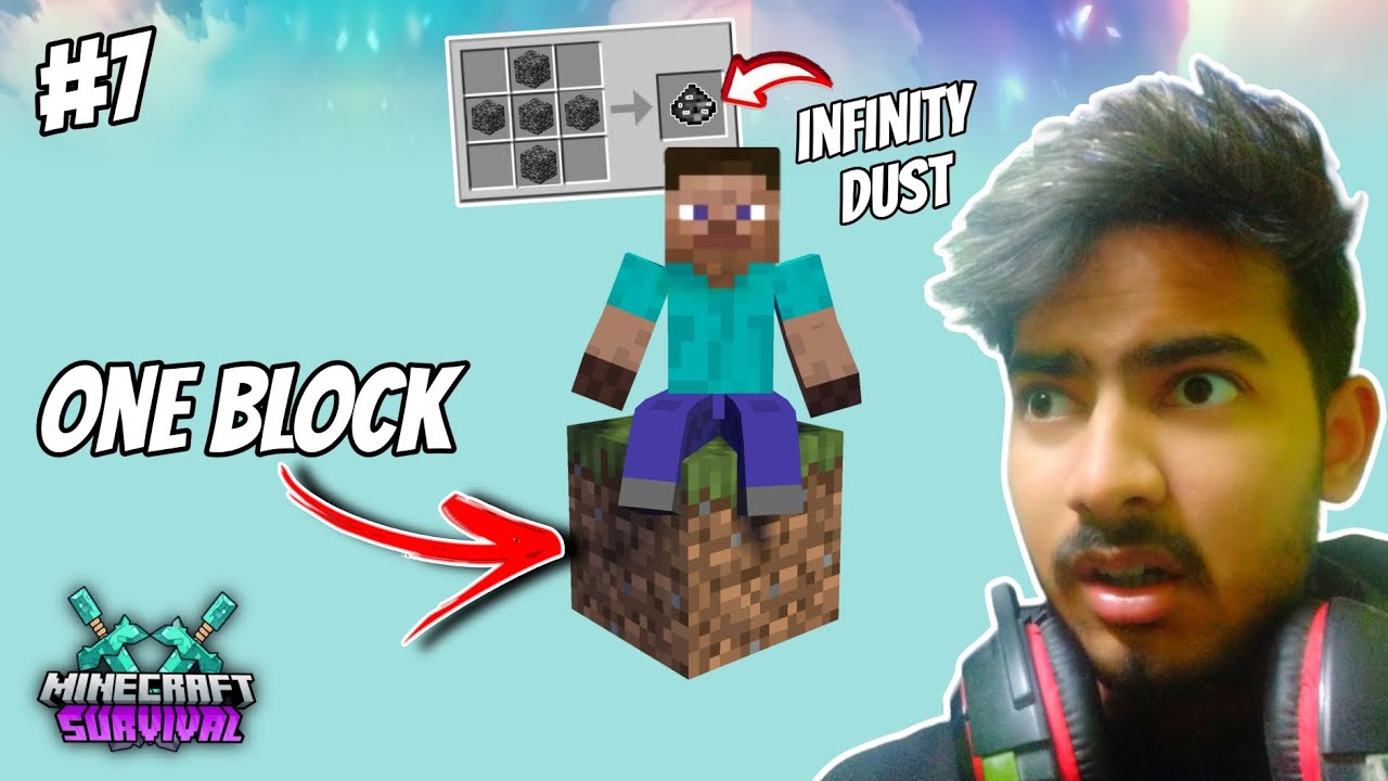 I Craft The Infinity Dust In Minecraft One Block #minecraft # ...