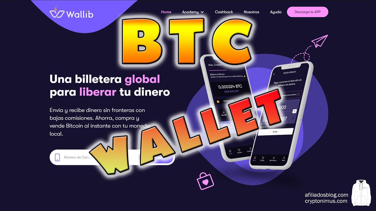 Wallib nueva wallet Bitcoin con Cashback y gastos de transacción muy económicos - YouTube