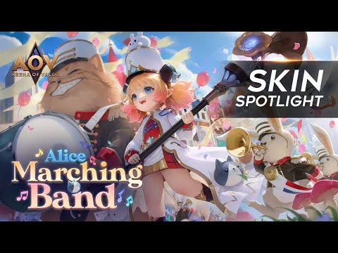 Alice Marching Band Skin Spotlight - Garena AOV (Arena of Valor) - YouTube