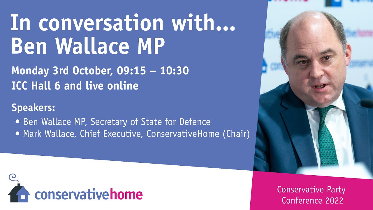 In conversation with Ben Wallace MP - YouTube