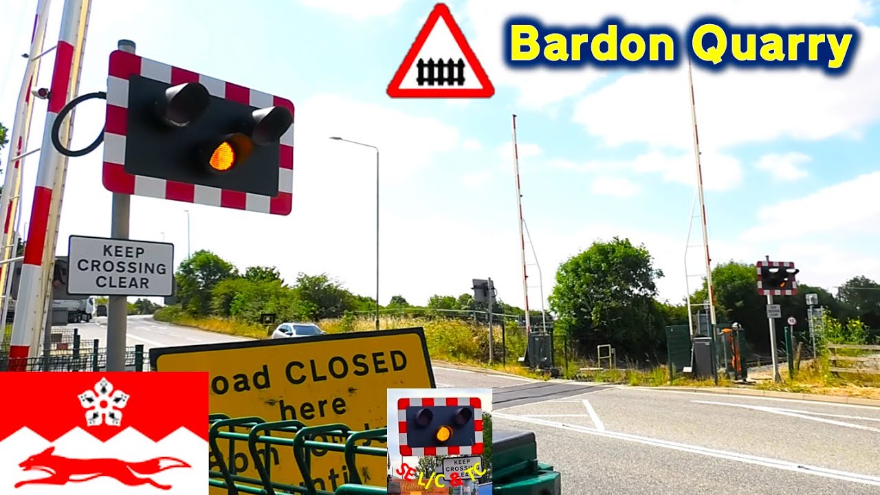 Bardon Hill Quarry Level Crossing, Leicestershire - YouTube