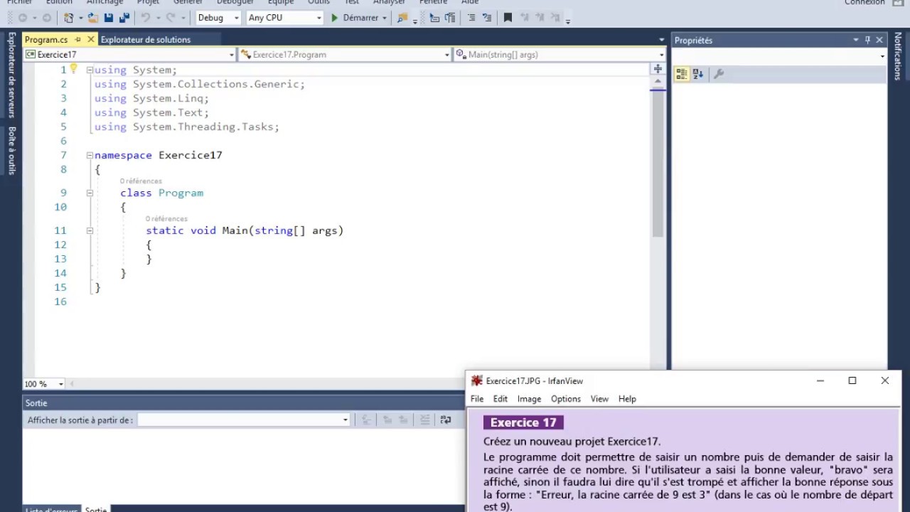 Bases de la programmation n°18 - procédural : exercice17 (fonction ...