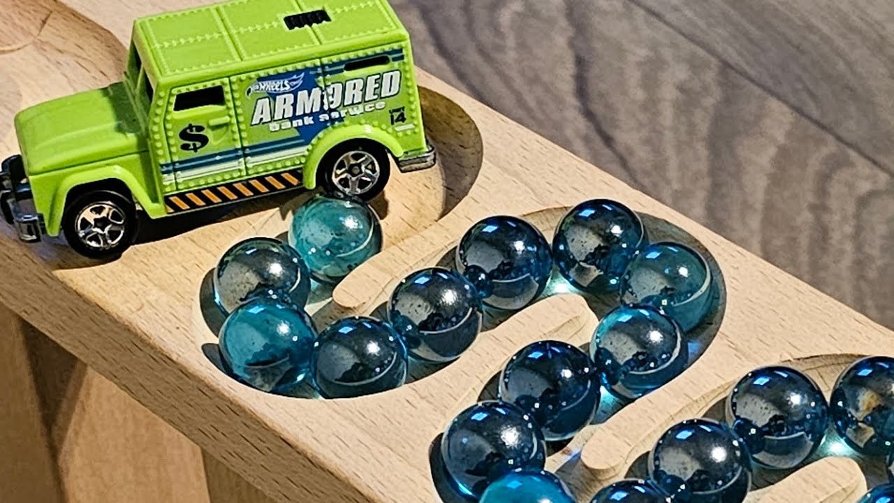 Marble Run ASMR☆HABA Wave Slope & Wooden Cuboro & Colorful Marbles ...