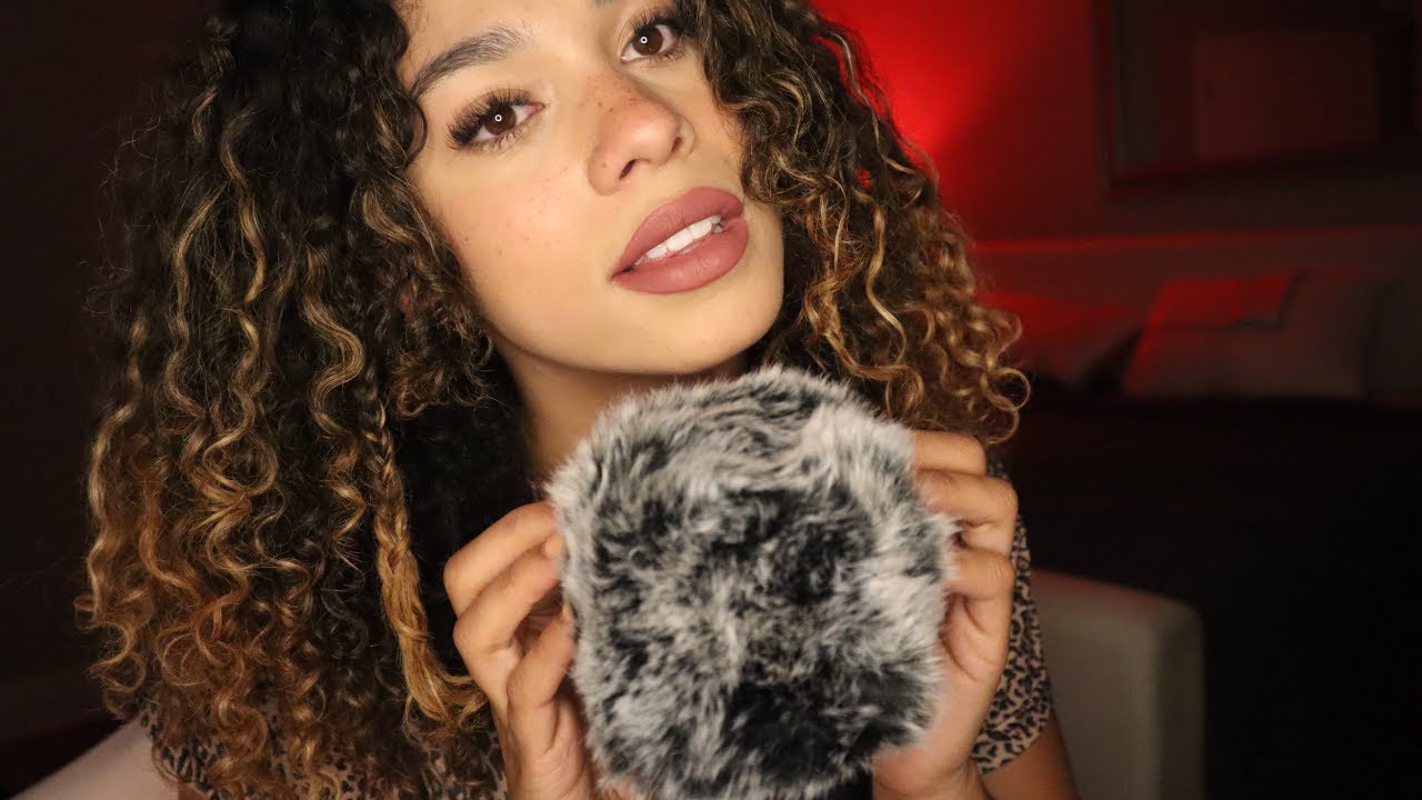 ASMR l Fluffy Mic Scratching & Soft Whispers - YouTube