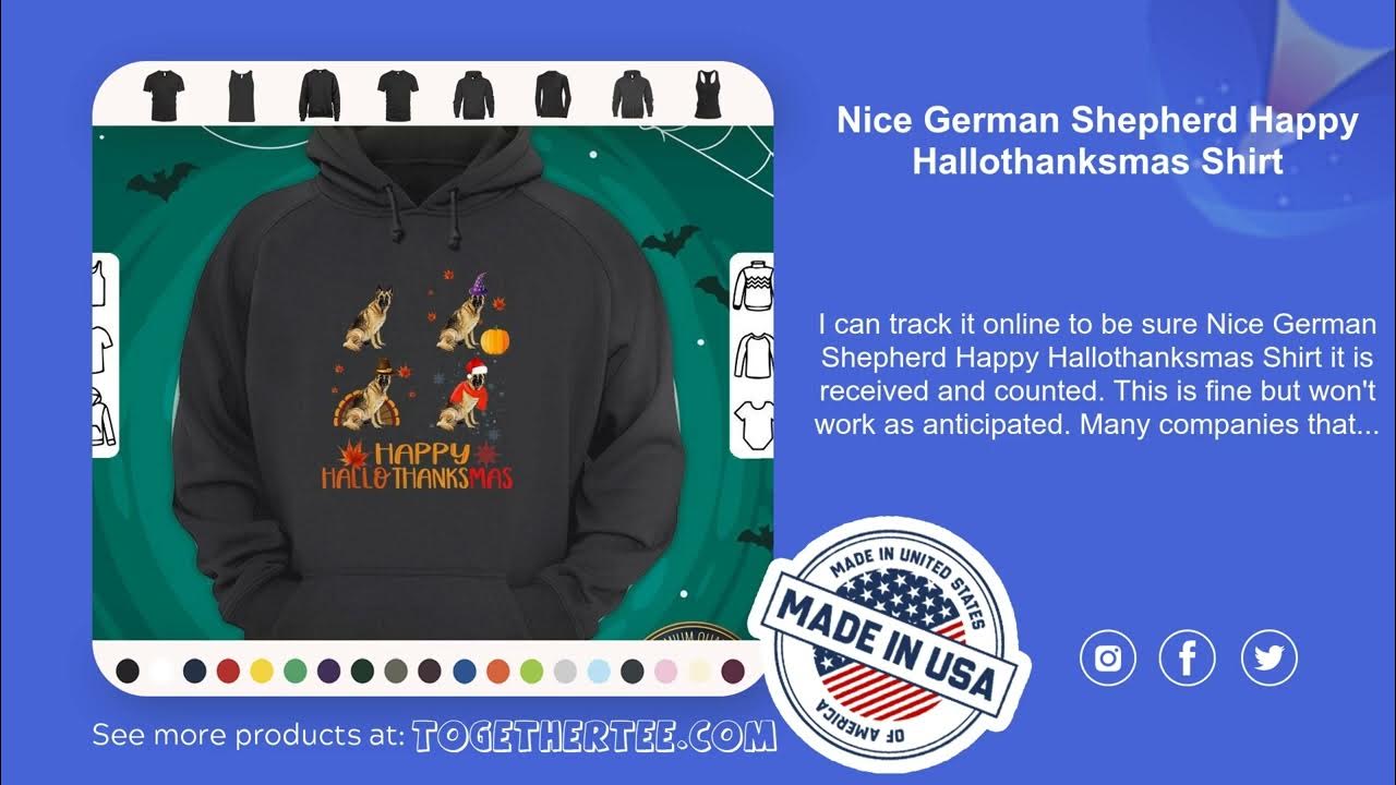 Nice German Shepherd Happy Hallothanksmas Shirt YouTube nice-german-shepherd-happy-hallothanksmas-shirt-youtube