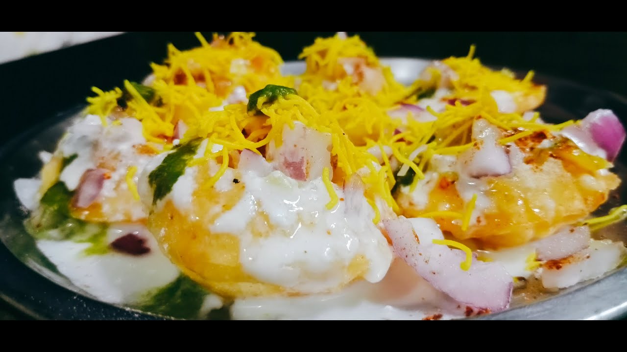 बस 5 मिनंट मे घर पे ही जरुर बनाए लाजवाब दही गोलगप्पा।How to make dahi ...