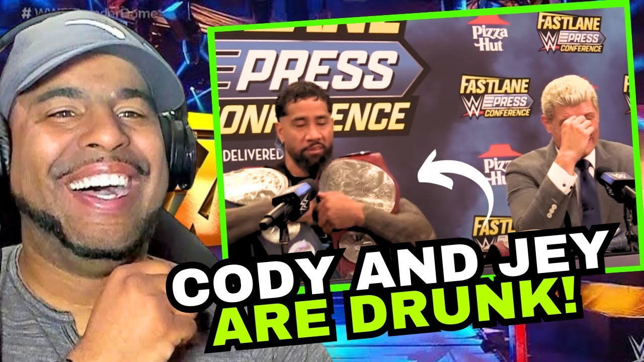 Cody Rhodes and Jey Uso are DRUNK!!! - Fastlane Press Conference ...