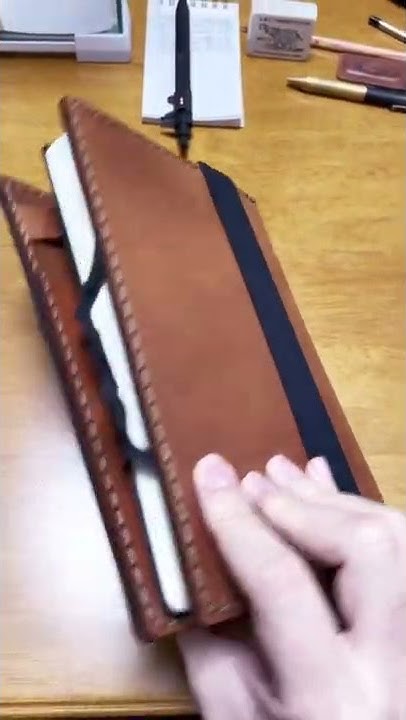 本革のノートカバー【ガレンレザー@トルコ】 - YouTube