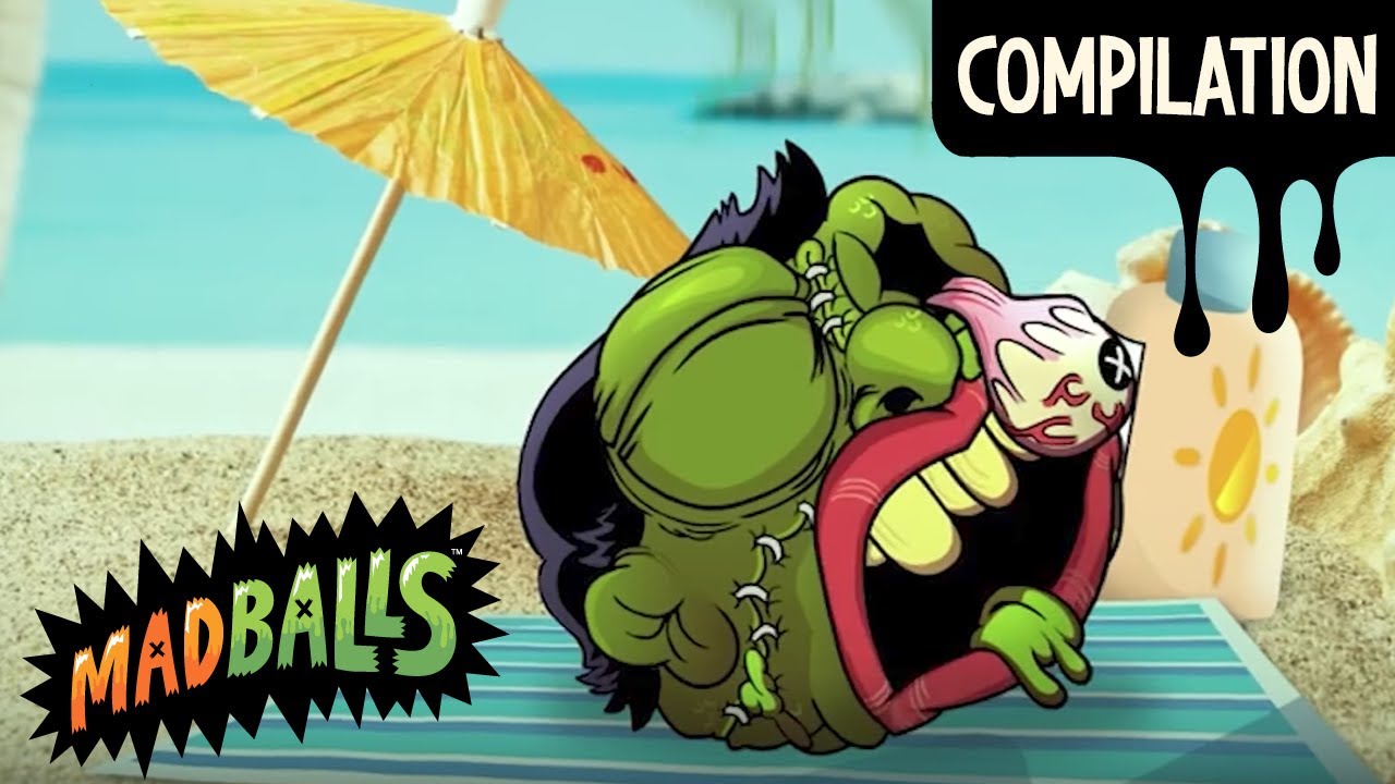 MADBALLS Cartoons ⚫ COMPILATION: Madballs On The Beach - YouTube
