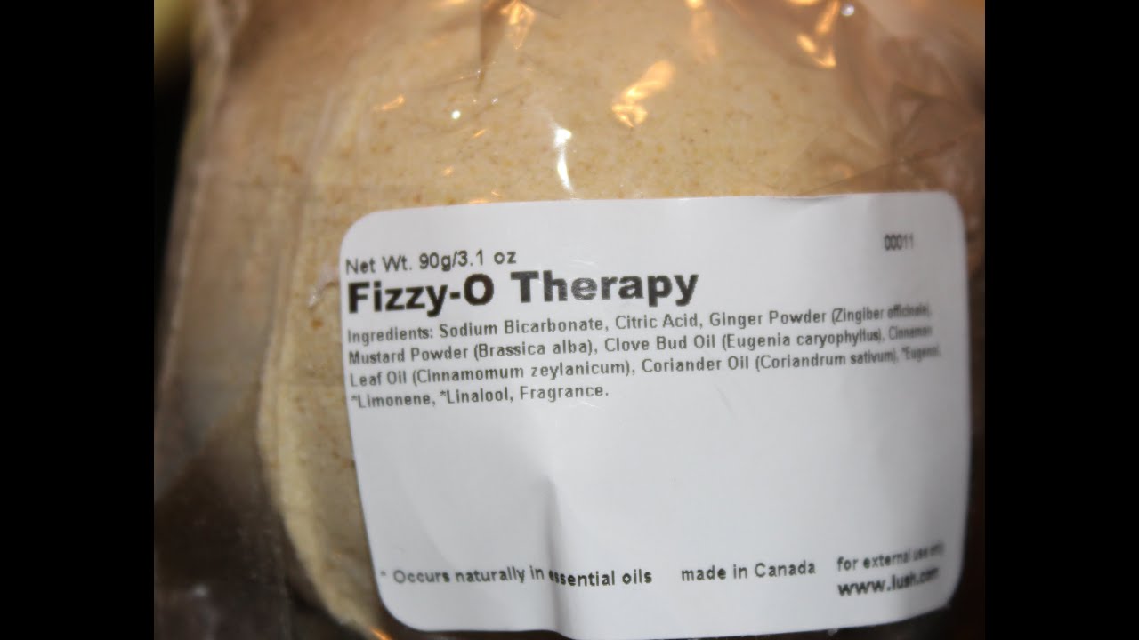 LUSH Bath Bomb "Fizzy-O Therapy" demo - YouTube