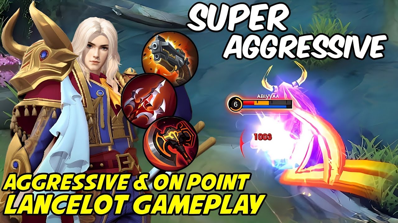 SUPER AGGRESSIVE LANCELOT & ON POINT GAMEPLAY 2024🔥| LANCELOT BEST BUILD 2024 | LANCELOT MLBB ...