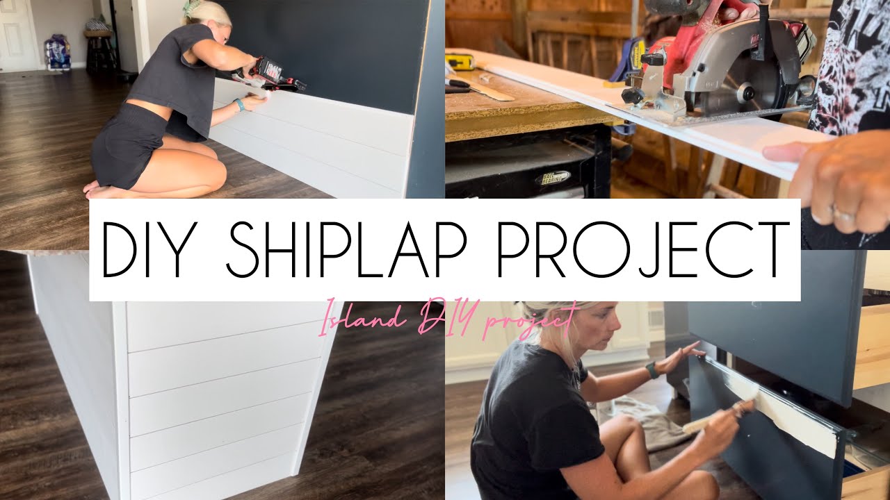 DIY SHIPLAP ISLAND | DIY PROJECT | EASY SHIPLAP ISLAND - YouTube