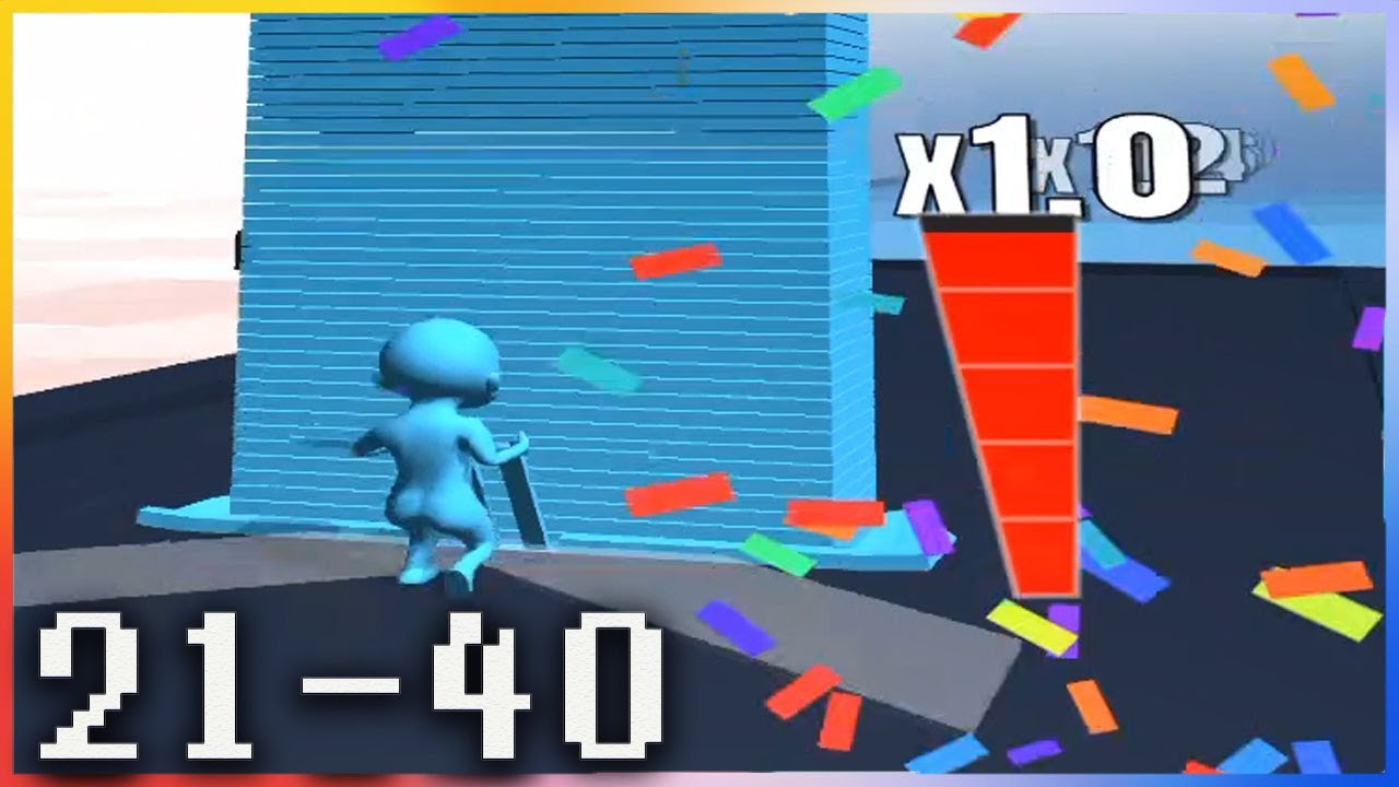 Stack Colors - Gameplay Walkthrough - Levels 21-40 - YouTube