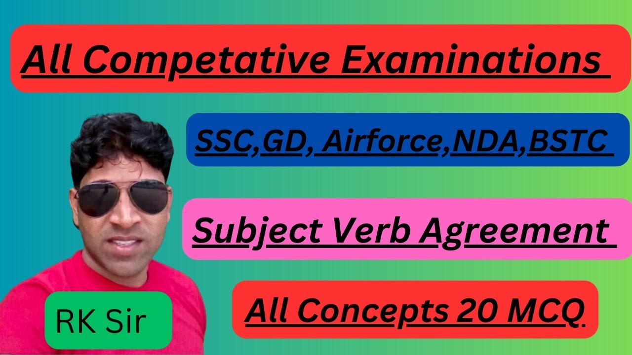 Subject Verb Agreement// Concord//कर्ता क्रिया सामंजस्य//Subject Verb ...