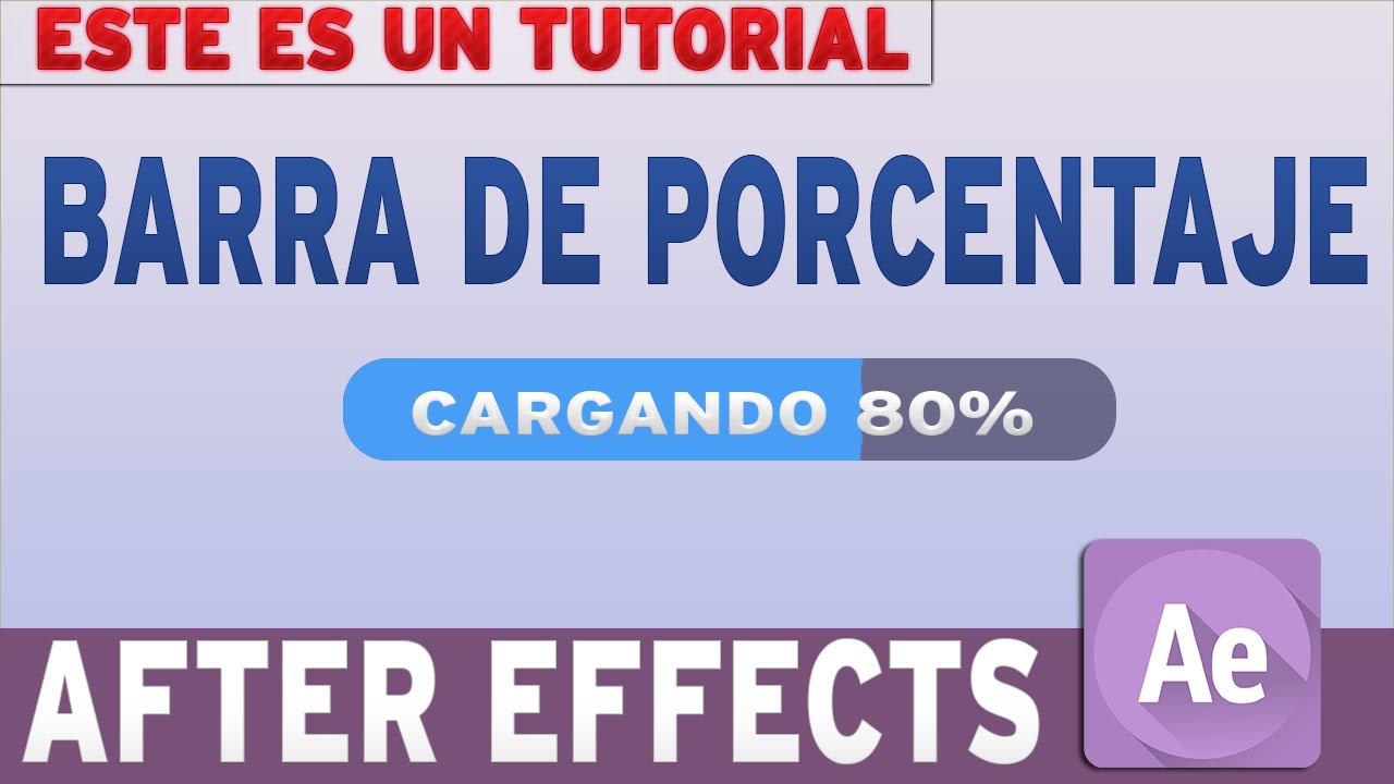 Barra De Porcentaje [AFTER EFFECTS] [FACILISIMOS!!] - YouTube