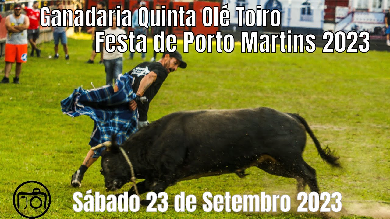 Ganadaria Quinta Ole Toiro Festa & Tourada de Porto Martins 2023 - YouTube